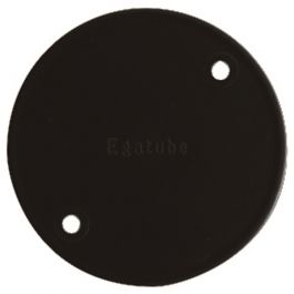 PVC Conduit 66mm Circular Box Lid - Black