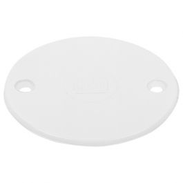 PVC Conduit 66mm Circular Box Lid - White