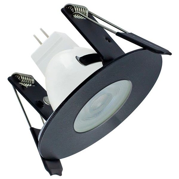 Integral LED Black Round Mini Fire-Rated Downlight | Lightsave