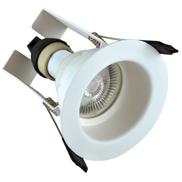 Integral LED White Round Recessed Fire-Rated Downlight With Insulation ...