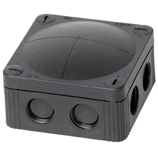 WISKA Combi Junction Box Black IP66, 85mm x 85mm x 51mm