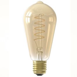Calex Flex Filament Rustic LED lamp 240V E27 4W 2100K Gold Dimmable
