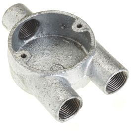 Galvanised Steel Conduit Y Box - 20mm | Lightsave