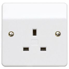 MK Logic Plus 1 Gang Unswitched Socket - K780 | Lightsave