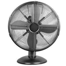 Status 12'' Desk Fan Satin Black | Lightsave