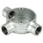 Galvanised Steel Conduit Through Box - 20mm